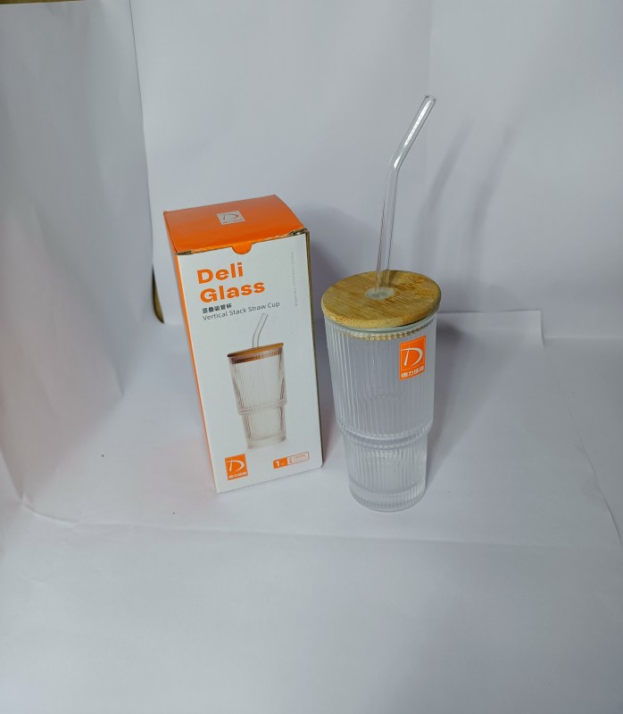 Deli Glass – Vertical Stack Straw Cup (1 Piece) | kartroad